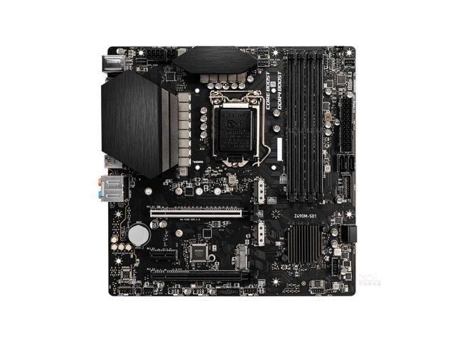 Refurbished: MSI Z490M-S01 Intel Z490 LGA 1200 DDR4 128GB Micro ATX ...