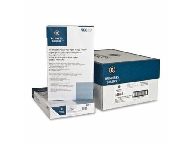 Business Source Multipurpose Paper 20lb. 92 Bright 8-1/2"x14" 10RM/CT ...