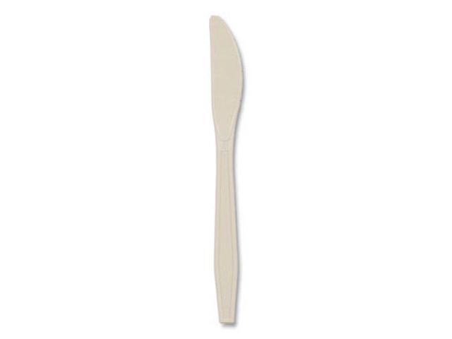 Pactiv EarthChoice PSM Cutlery, Knife, Tan, 1,000 Knives (PCTYPSMKTEC ...