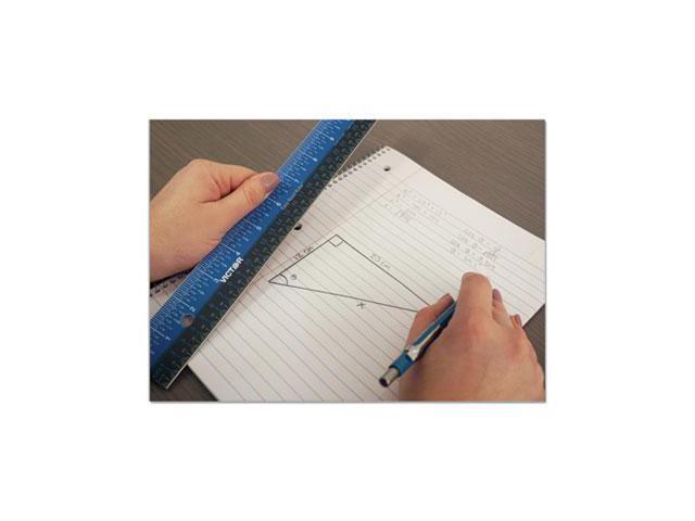 Victor EZ18SBL Easy Read Stainless Steel Ruler Standard / Metric 18 ...