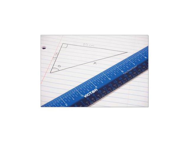 Victor EZ18SBL Easy Read Stainless Steel Ruler Standard / Metric 18 ...