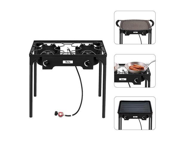 Outdoor Camp Stove High Pressure Propane Gas Cooker, Portable Cast Iron ...