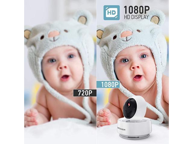 Video Baby Monitor, 1080P 5" HD Display Baby Monitor with Camera and ...