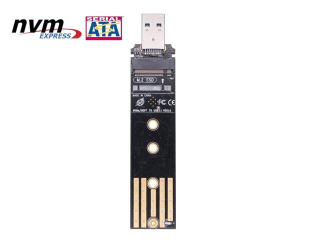 M.2 to USB Adapter, RIITOP M.2 NVME SATA SSD to USB3.1 Gen2 10Gbps, USB ...