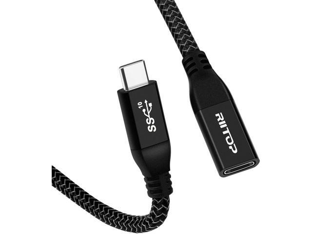 USB Type C Extension Cable 6Ft, 100W PD Fast Charging & 10G Data Sync ...