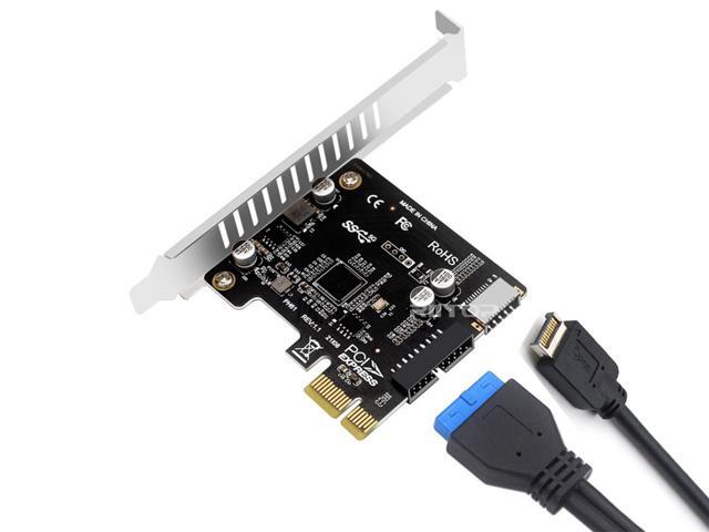 PCIe to 19Pin 20Pin USB 3.0 Header and Type E (A Key) Adapter Card, USB ...