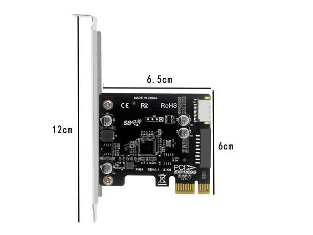 PCIe to 19Pin 20Pin USB 3.0 Header and Type E (A Key) Adapter Card, USB ...