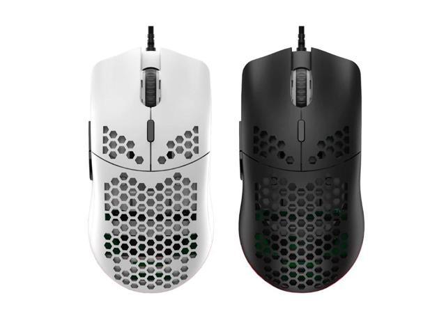 Hollow Honeycomb Pattern Game Mouse Lightweight RGB Wired Gaming Mice ...