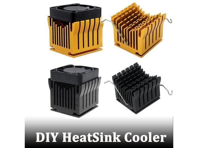 1Pcs DIY Aluminium Northbridge Heatsink Cooler Golden Black Radiator w ...