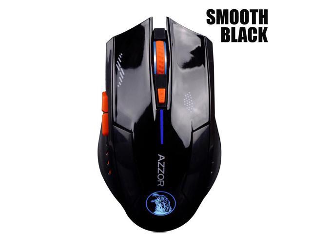 AZZOR Rechargeable Wireless Illuminate Computer Mouse Mice Gaming 2400 DPI 2.4G FPS Gamer ...