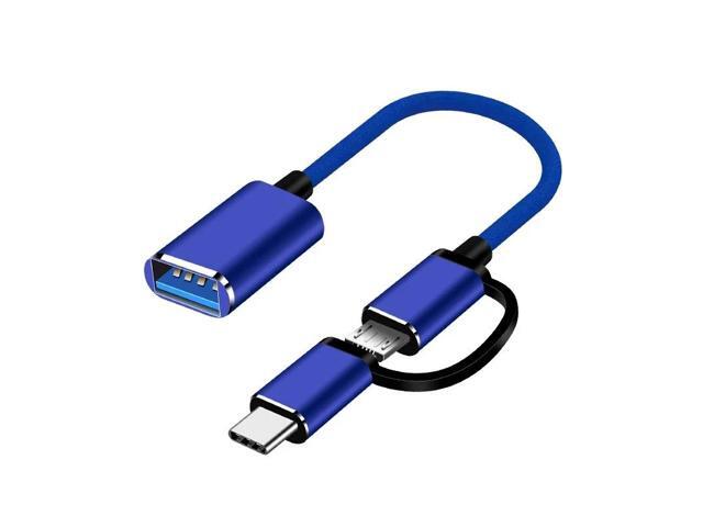 2 In1 USB OTG Adapter Cable Type-C Micro USB Converter Micro USB OTG ...