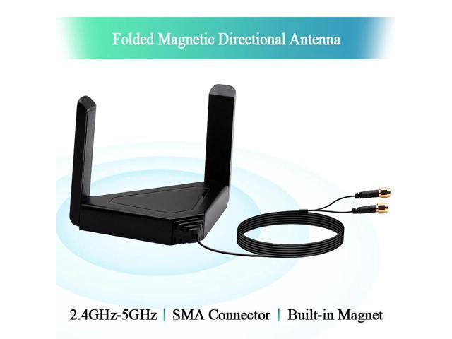 Dual Band External Antenna For Desktop Laptop 120CM Managetic Antennas ...