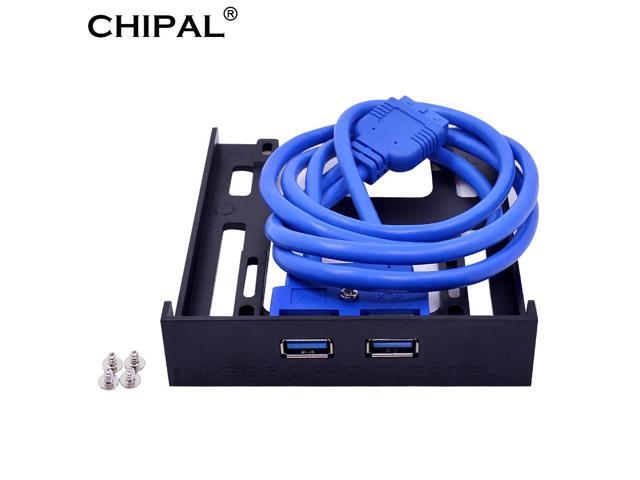 20Pin 2 Port USB 3.0 Hub USB3.0 Front Panel Cable Adapter Plastic ...