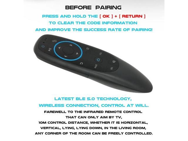 Air Remote Mouse G10 BLE 5.0 Air Mouse Remote Control 2.4GHz Mini Fly ...