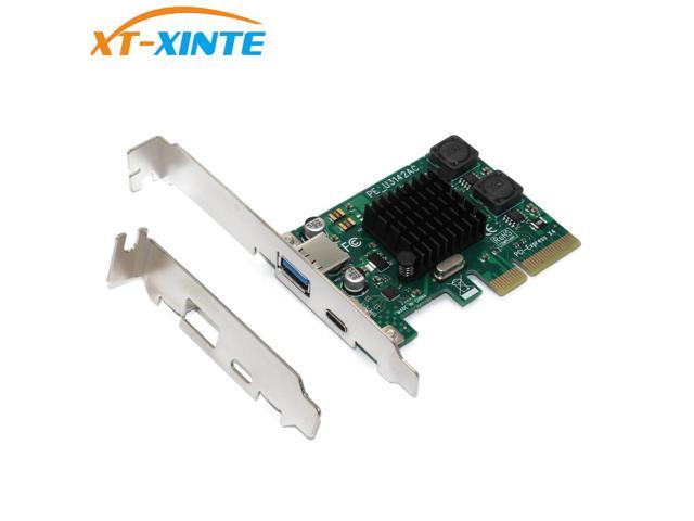 on Cards PCI-E to USB3.1 Type-c Dual-port Expansion Card Desktop PC ...