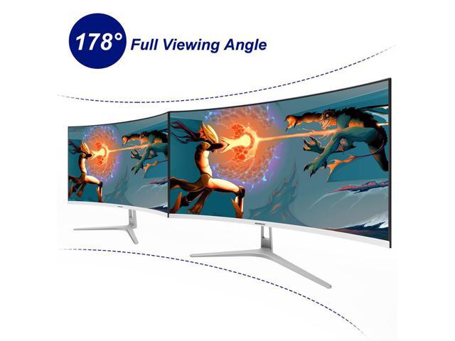 1800R 32 Inch Curved Wide Screen LCD Gaming Monitor Flexural Panel 2mm ...