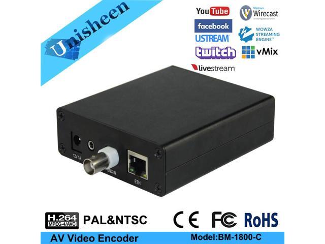 Analog BNC CVBS RCA Video Encoder IPTV Encoder Video Encoder youtube ip ...