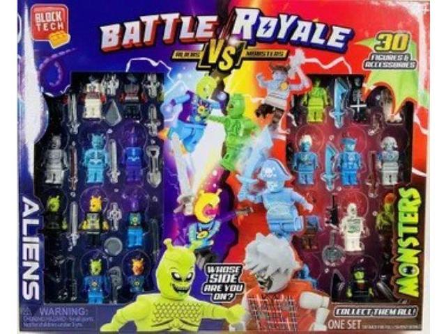 Bloch Tech Battle Royale 30-Pc. Mini-Figures and Accessories Building ...