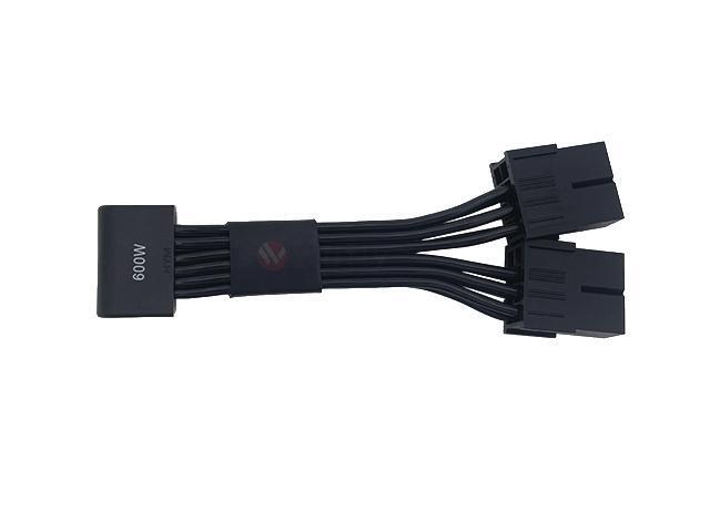 Wilfly ATX3.1 16Pin to 2*8(6+2) Pin PCIE GPU Sleeved PSU Extension ...