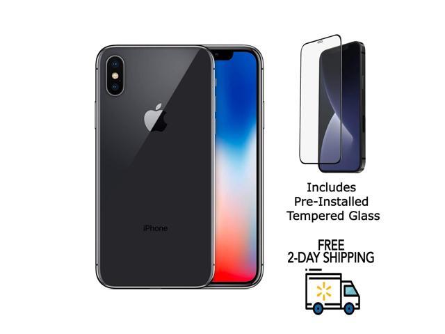 Refurbished: Apple iPhone X A1865 (Fully Unlocked) 64GB Space Gray (Grade A) w/ Pre-Installed ...
