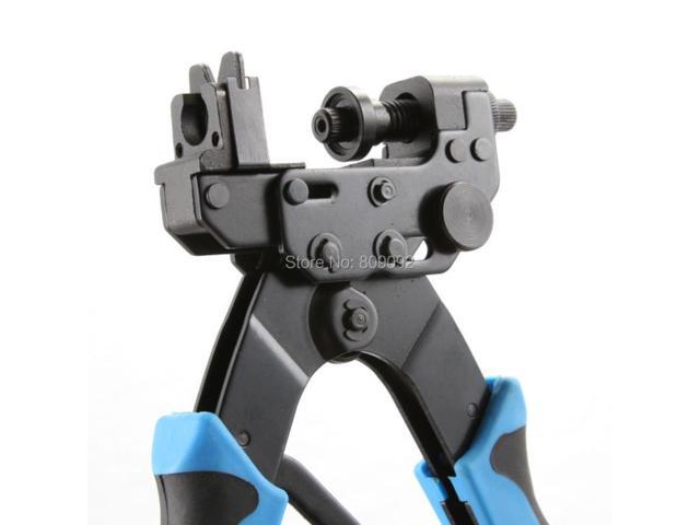 Compression crimping tool for coaxial cable RG6, RG59 CATV F, BNC, RCA ...