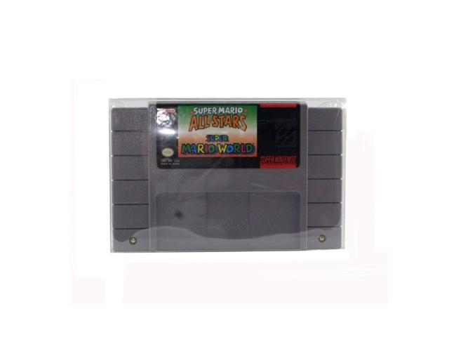 100pcs a lots for SNES Cartridge Case Cart Protector Card Sleeve Clear ...