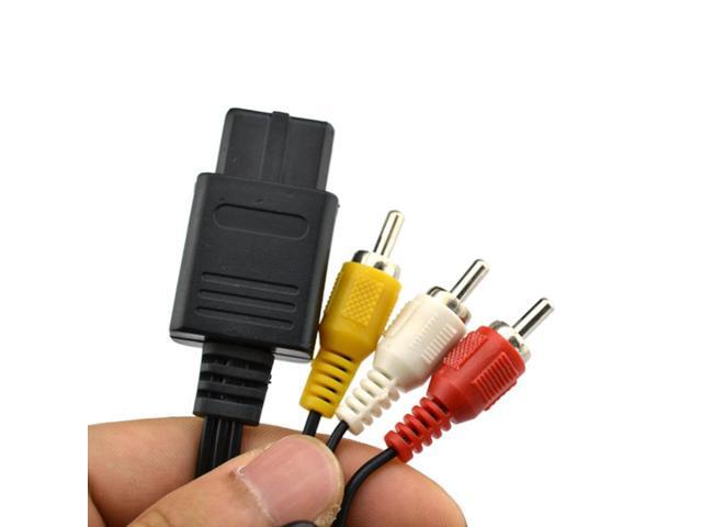 100pcs a lot Wholesale RCA Cord for 64 AV Cable for N64 for GameCube ...