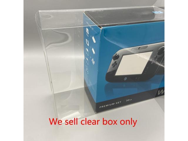 10pcs Clear transparent box For WIIU game console Display storage PET ...