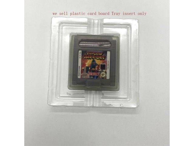 100PCS Clear Plastic Game Card Cartridge Cases Boxes Insert Inner Tray ...