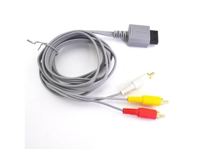 100pcs 1.8m Audio Video AV Cable Game Console 3 RCA Video Cable Cord ...