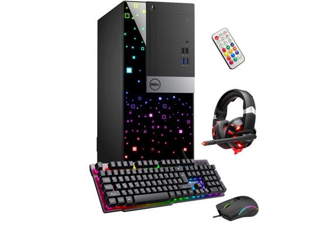 Refurbished: RGB Lights Gaming PC with Headset - Dell OptiPlex Mini ...