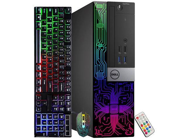 Refurbished: Custom Built RGB Lights Gaming PC - Dell OptiPlex Desktop ...