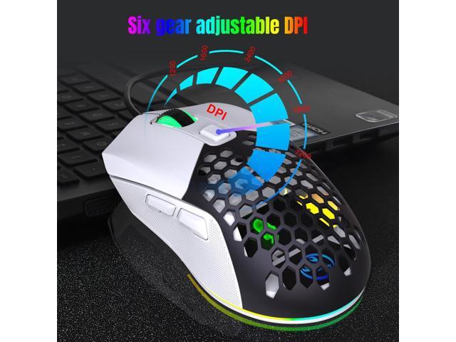 HXSJ X300 Ergonomic Macro Programming Gamer USB Wired Mouse with 7200 ...
