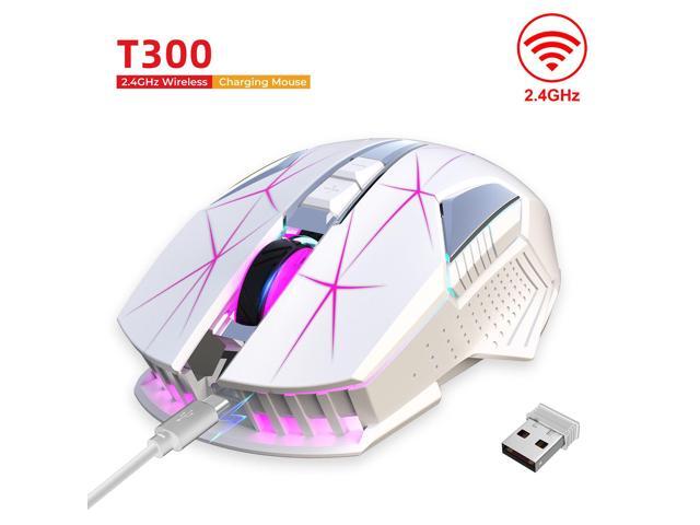 HXSJ T300 Ergonomic Colorful 600mAh Rechargeable Wireless Mouse with ...