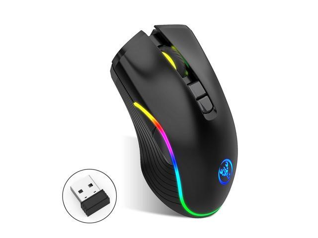 HXSJ T26 Ergonomic Colorful Light Type-C Fast Charging Wireless Gaming ...