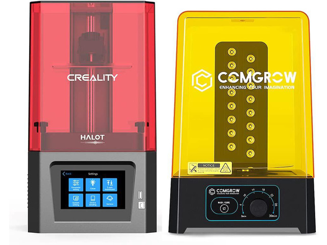 Official Creality HALOT ONE Resin 3D Printer Bundle with COMGROW Wash ...
