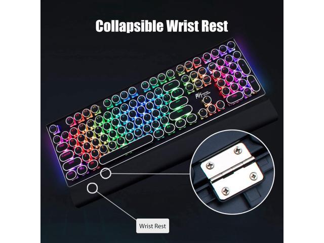 DoubleW Typewriter Style Mechanical Gaming Keyboard with True RGB ...