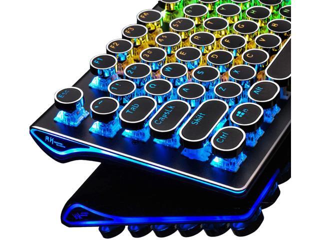 DoubleW Typewriter Style Mechanical Gaming Keyboard with True RGB ...