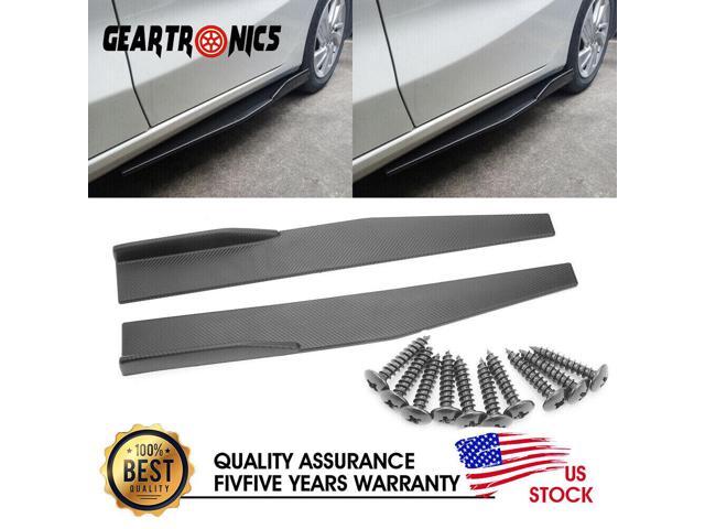 Universal Car Side Skirt Left/Right 745mm Rear Winglets Diffusers ...