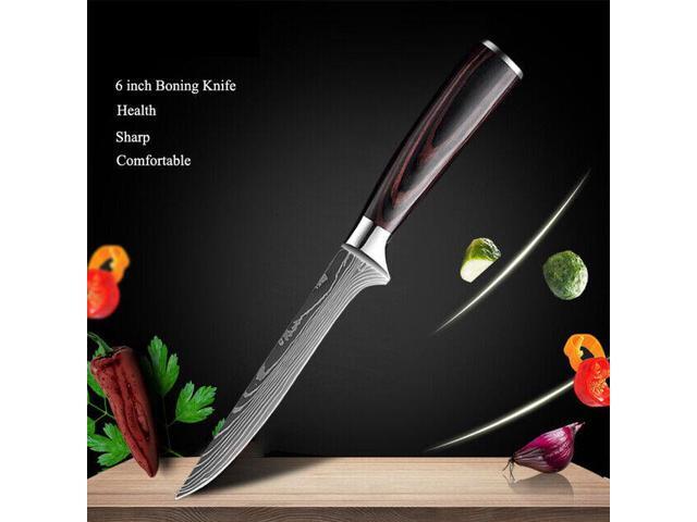 6 inch Boning Knife Damascus Steel Meat Professional kitchen Chef ...