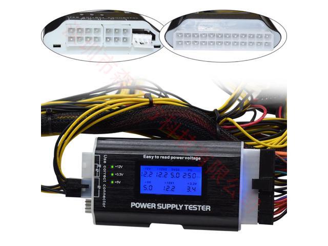 Multifunction Computer 20/24 Pin LCD HD ATX BTX Voltage Test Source ...