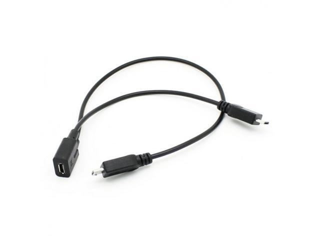 CY Micro USB Female to 2 Micro USB Male Splitter Extension Cable U2-110 ...