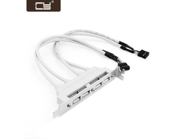 CY PCI 4 PORTS USB 2.0 Female Screw to Motherboard 9p header cable with ...