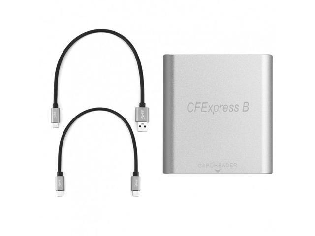 Jimier USB3.1 Type-C USB3.0 Type-A to CF Express Extension Card Reader ...