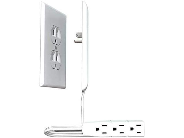 Sleek Socket 3-M-STD-W Ultra-Thin Electrical Outlet Cover Wall Plate ...