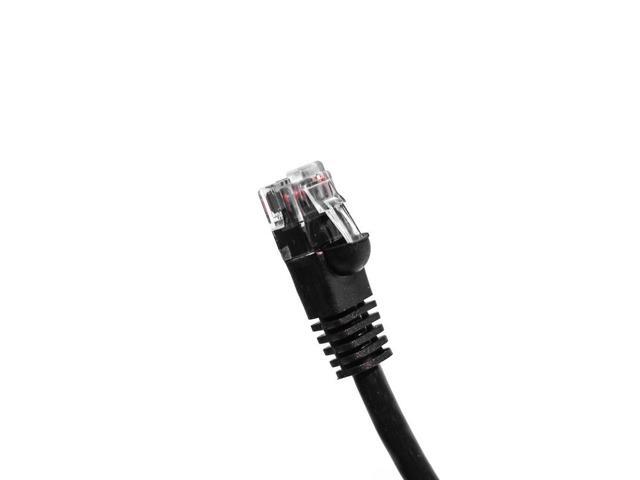FireFold Cat6 Ethernet Patch Cable Black 15ft, 550MHZ UTP 24 AWG Bare ...