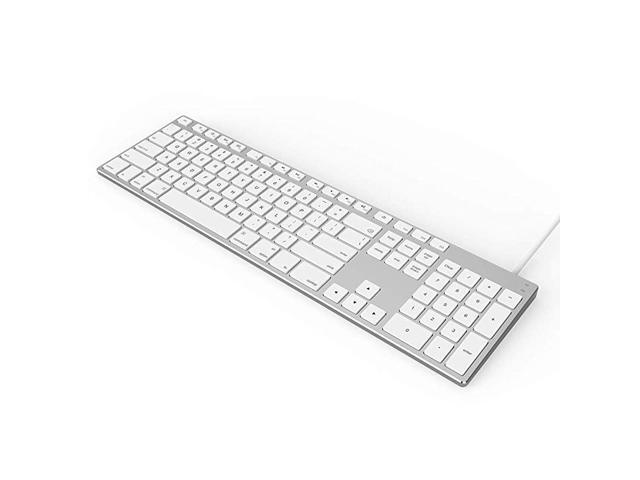 Wired Keyboard for Apple Mac Aluminum Full Size Computer Keyboard with ...