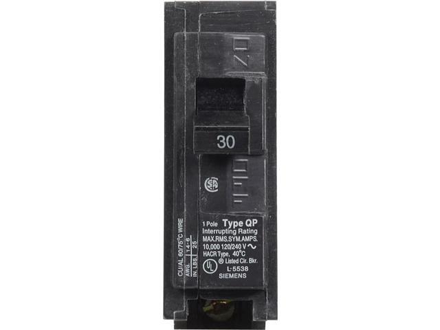Siemens Q130 30 Amp Single Pole Circuit Breaker - Newegg.com