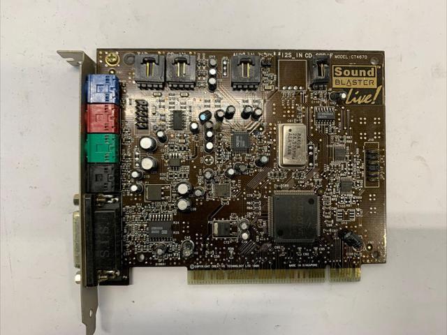 Sound Blaster Live! CT4670 PCI Sound Card MIDI Game Port - Newegg.com