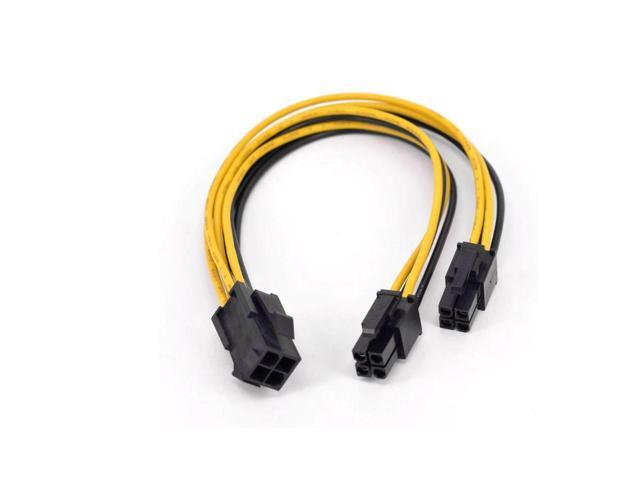 4Pin CPU Power supply Extension Cord Cable 18 AWG Y Splitter ATX 12V P4 Power Port Female 1 to 2 ...